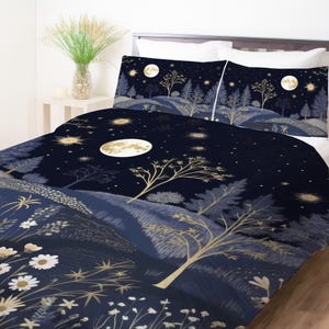 Twilight Forest Meadow Prairie Bedding Set, Duvet Set, Comforter Set or ...