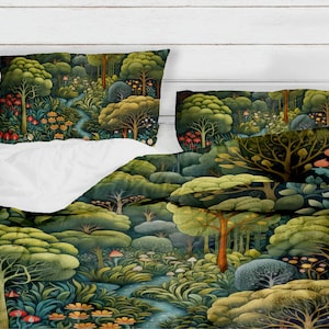 Enchanted Forest Bedding Set, Duvet Set, Comforter Set or Quilt Set ...