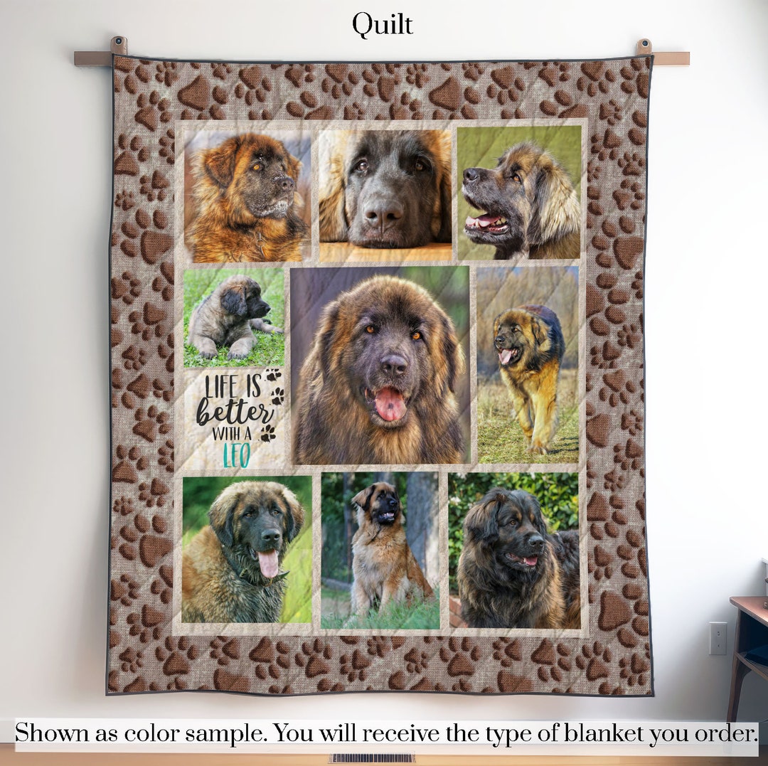 Personalized Custom Dog Pet Quilt Blanket or Wall Hanging, Pet Photo ...