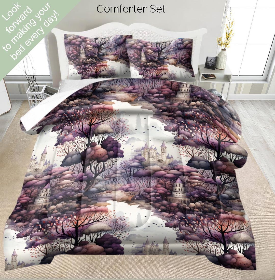 Enchanted Forest Bedding Set, Duvet Set, Comforter Set or Quilt Set ...