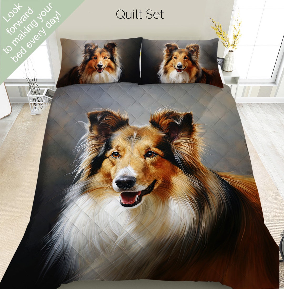 Shetland Sheepdog Bedding Set, Duvet Set, Comforter Set or Quilt Set ...