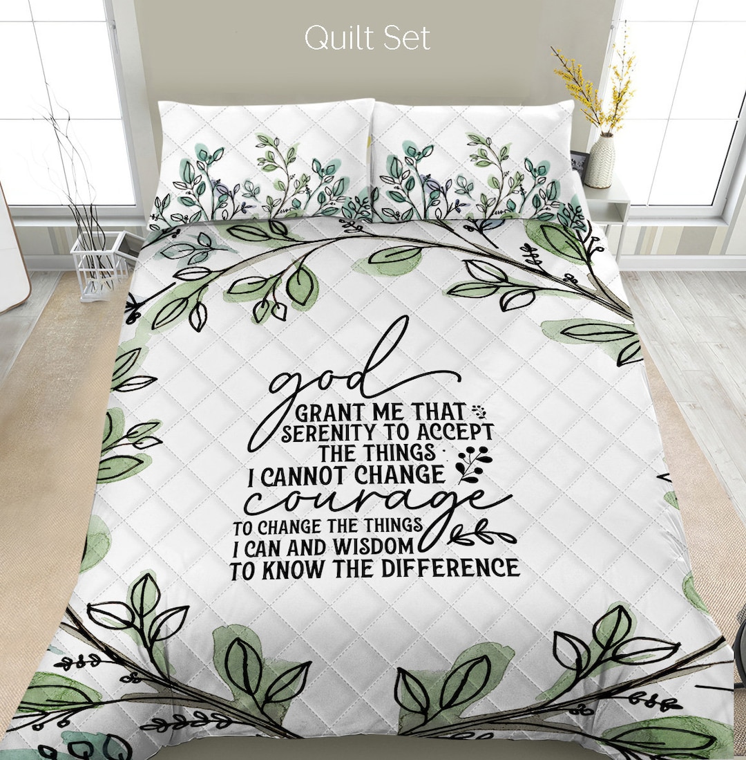 Christian Bedding Set Duvet Set Comforter Set or Quilt Set, Bible Verse ...