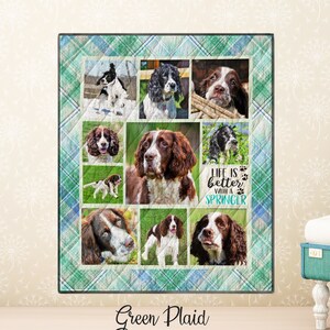 Personalized Cocker Spaniel Photo Quilt Blanket or Wall - Etsy