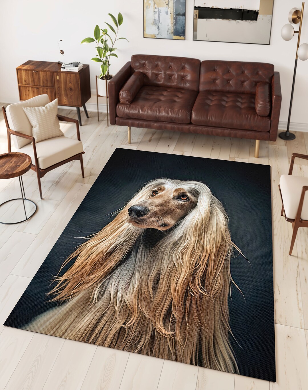 Afghan Hound Area Rug Carpet, Afghan Hound Decor, Gift for Afghan Hound ...