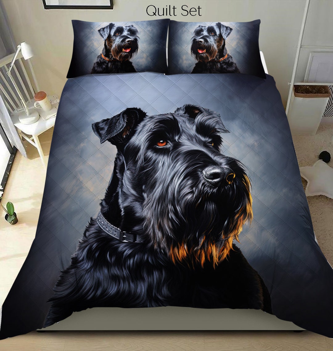 Giant Schnauzer Bedding Set Available as a Quilt Set - Etsy