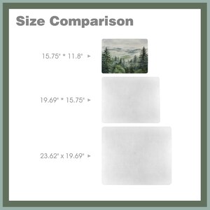 Misty Mountain Forest Washer Dryer Mat – Non-slip Laundry Top Protector ...