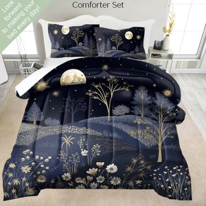 Twilight Forest Meadow Prairie Bedding Set, Duvet Set, Comforter Set or ...