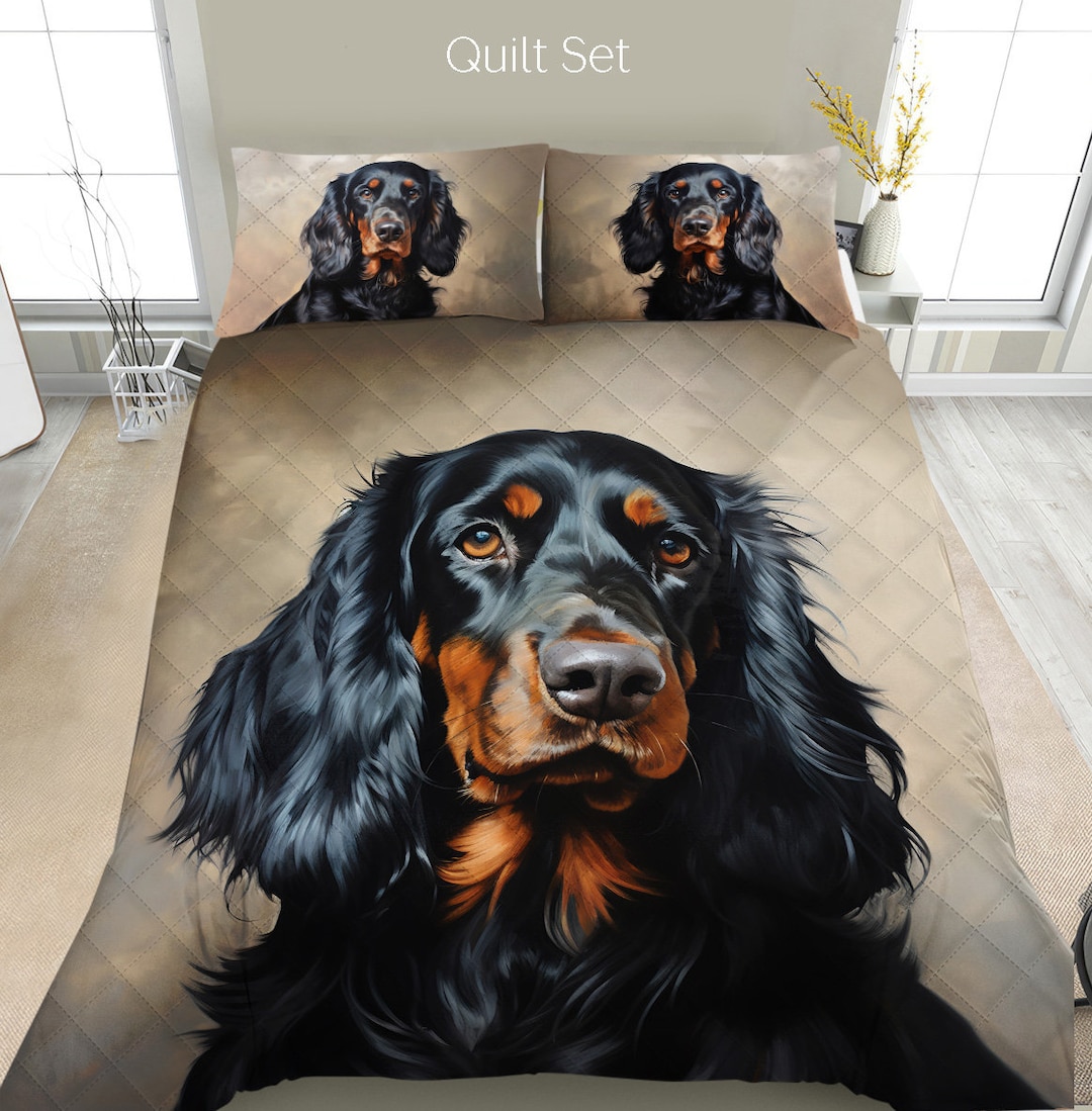 Gordon Setter Bedding Set Available as a Quilt Set Comforter - Etsy