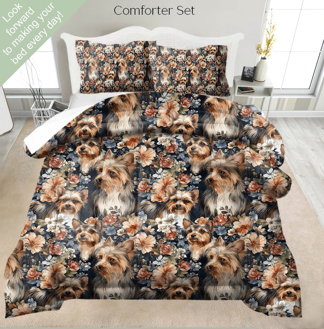 Yorkshire Terrier Bedding Set, Duvet Set, Comforter Set or Quilt Set ...