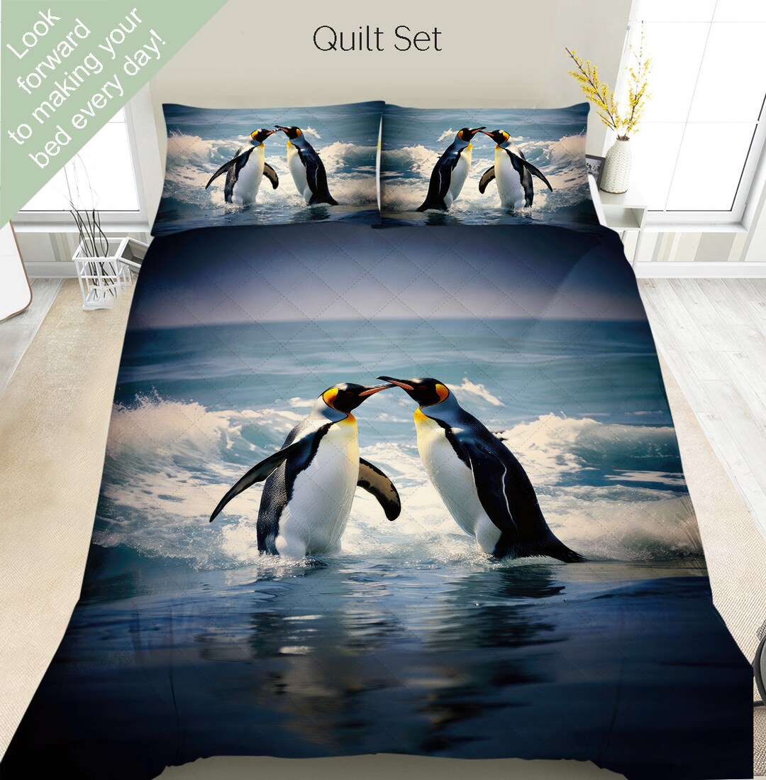 Penguin Bedding Set, Duvet Set, Comforter Set or Quilt Set, Penguin ...