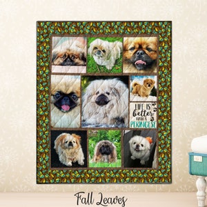 Personalized Dog Cat Pet Photo Quilt Blanket. Pet Memory - Etsy