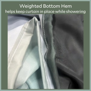 Ocean Wave Shower Curtain, Ocean Bathroom Decor Luxury Weighted Shower ...