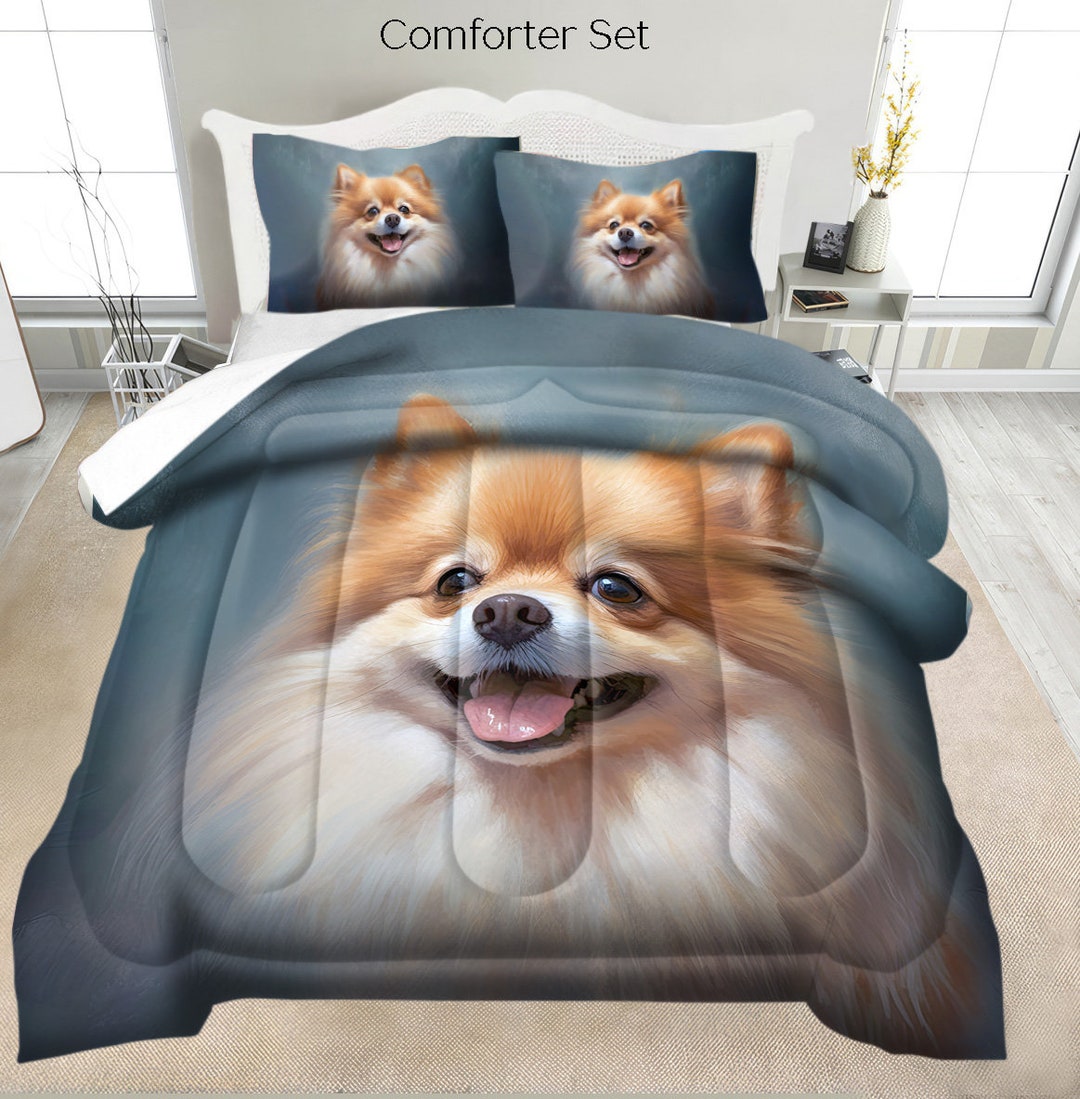 Pomeranian Bedding Set Duvet Set Comforter Set or Quilt Set, Pomeranian ...