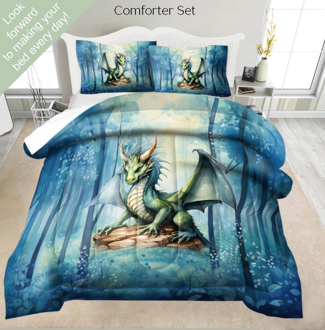 Mystical Dragon Bedding Set, Duvet Set, Comforter Set or Quilt Set ...