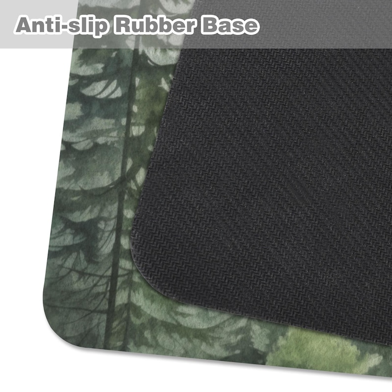 Misty Mountain Forest Washer Dryer Mat – Non-slip Laundry Top Protector ...