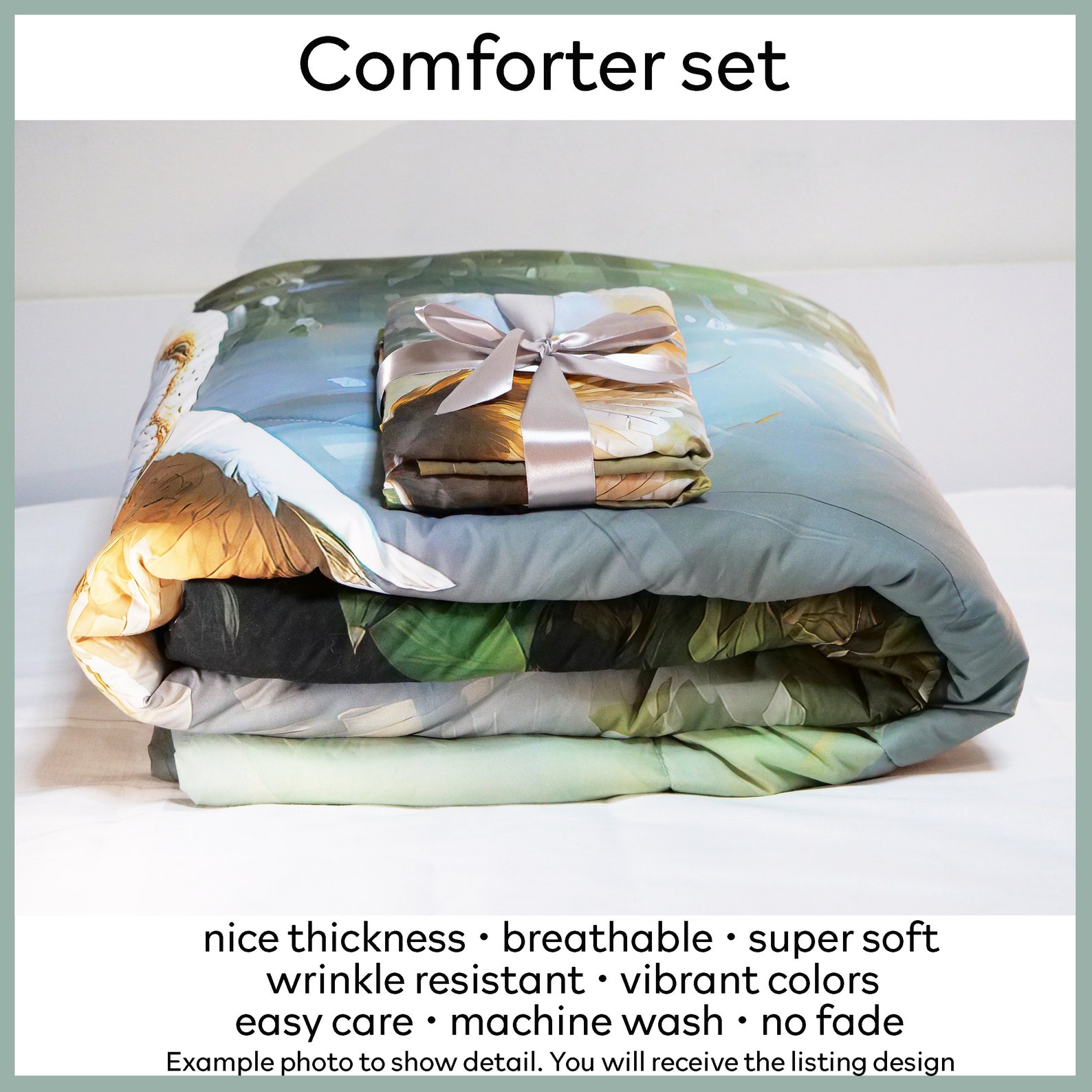 Twilight Forest Meadow Prairie Bedding Set, Duvet Set, Comforter Set or ...