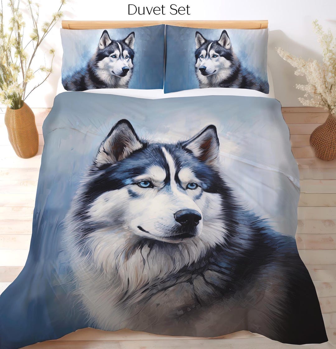 Siberian Husky Bedding Set, Duvet Set, Comforter Set or Quilt Set ...