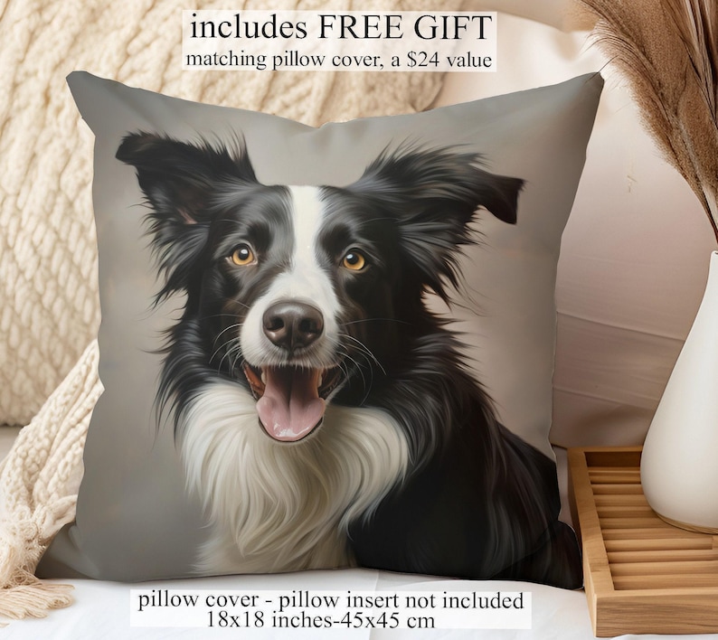 Border Collie Bedding Set, Border Collie Decor, Gift for Border Collie ...