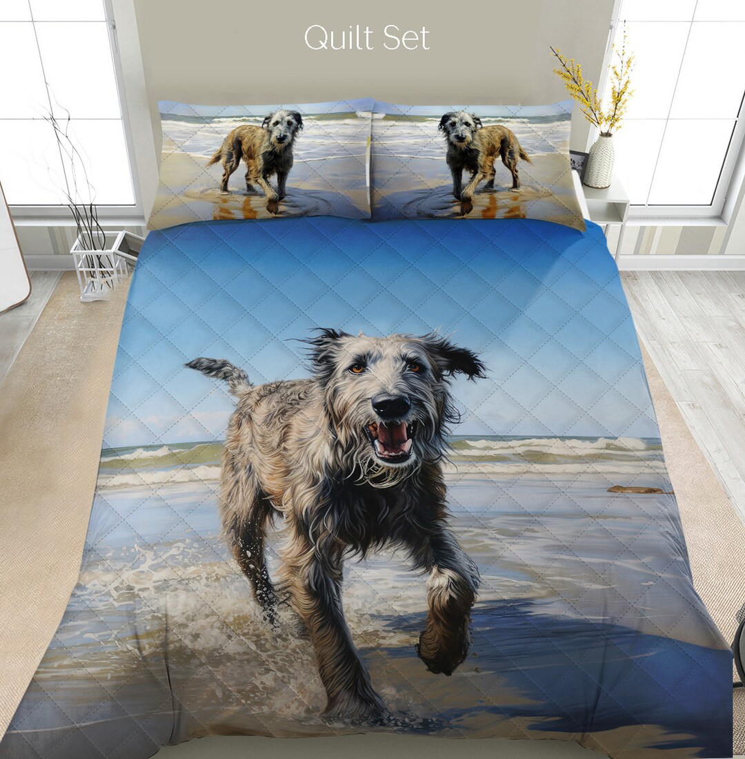 Irish Wolfhound Bedding Set Available as a Quilt Set - Etsy