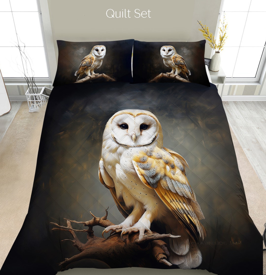 Owl Bedding Set Owl Quilt Set Owl Comforter Set or Duvet Set - Etsy
