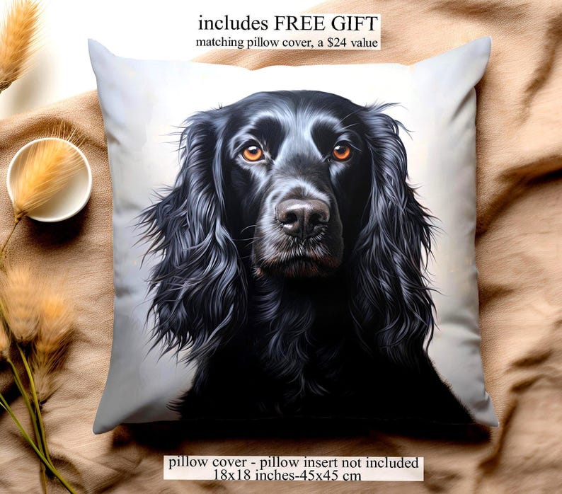 Cocker Spaniel Bedding Set, Black Cocker Spaniel Gift Decor, Gift for ...