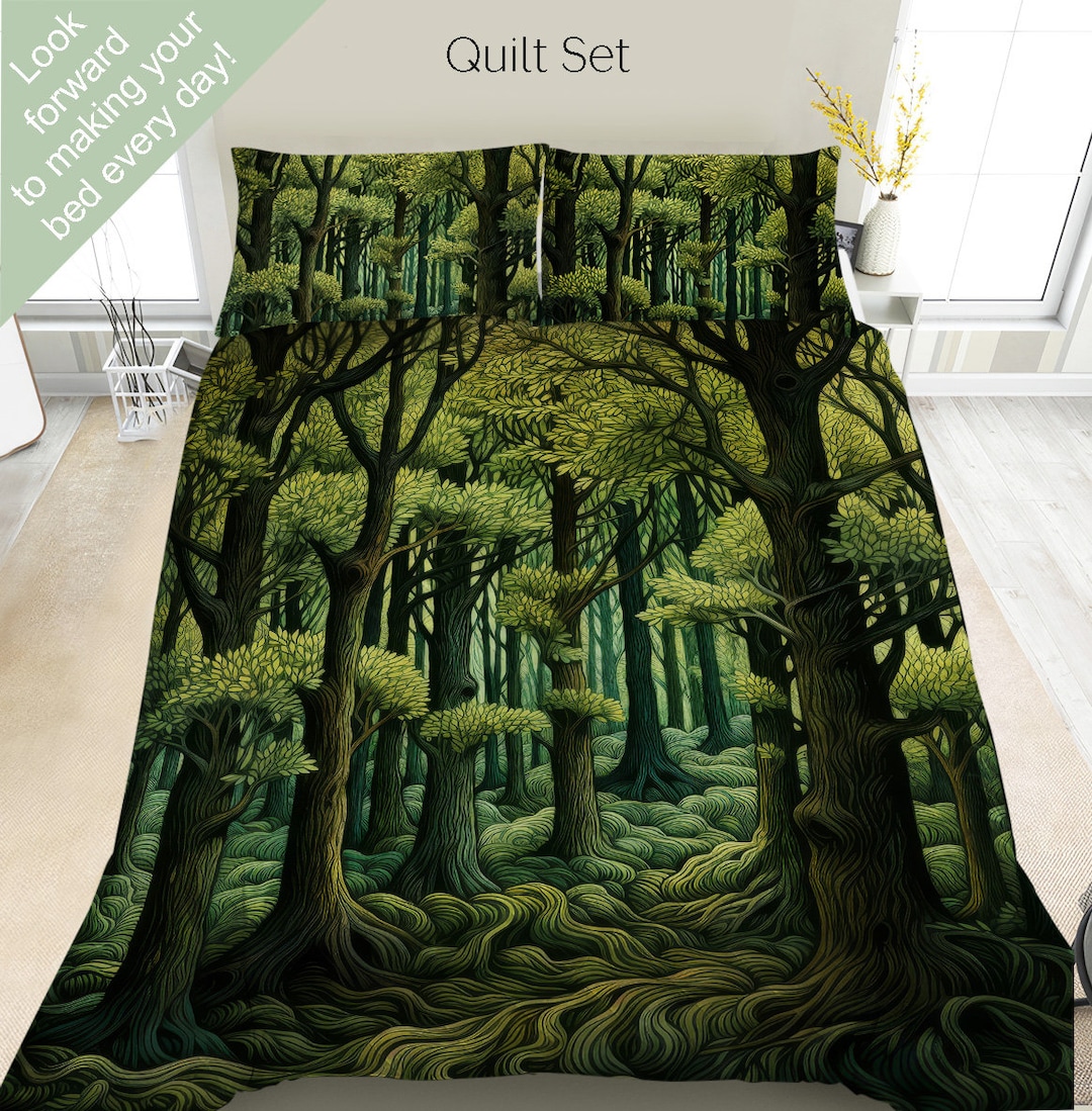 Mystical Enchanted Forest Bedding Set, Duvet Set, Comforter Set or ...