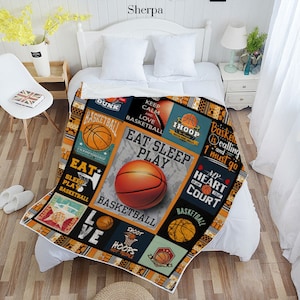Basketball Player Blanket Quilt, Gift for Basketball Players Lovers ...