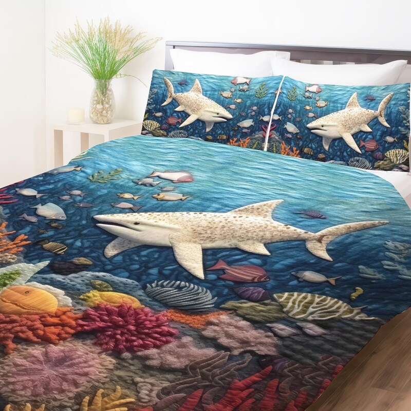 Shark Bedding - Etsy