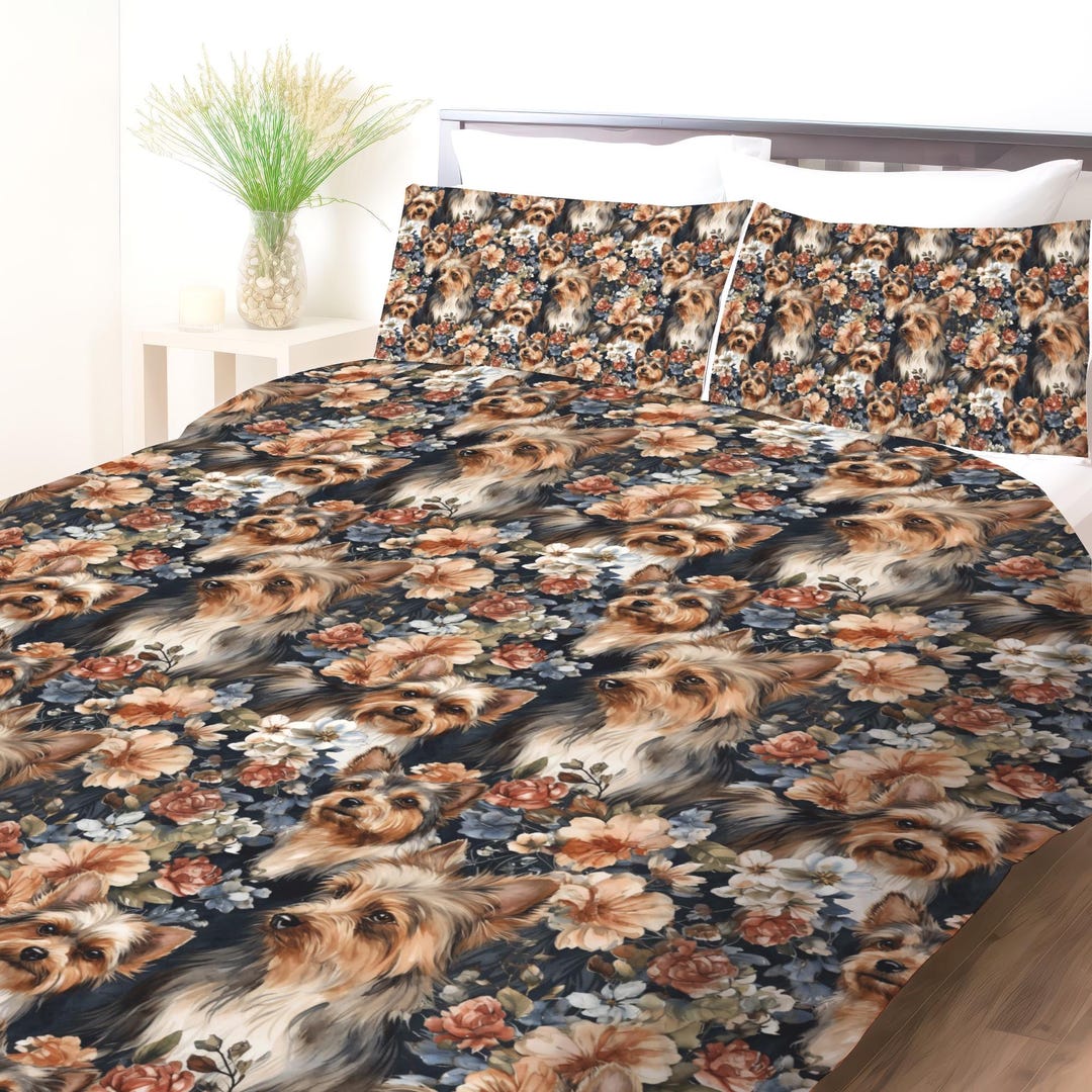 Yorkshire Terrier Bedding Set, Duvet Set, Comforter Set or Quilt Set ...