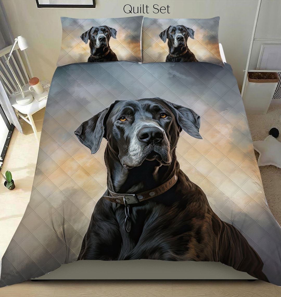 Great Dane Quilt Set Comforter Set or Duvet Set - Etsy