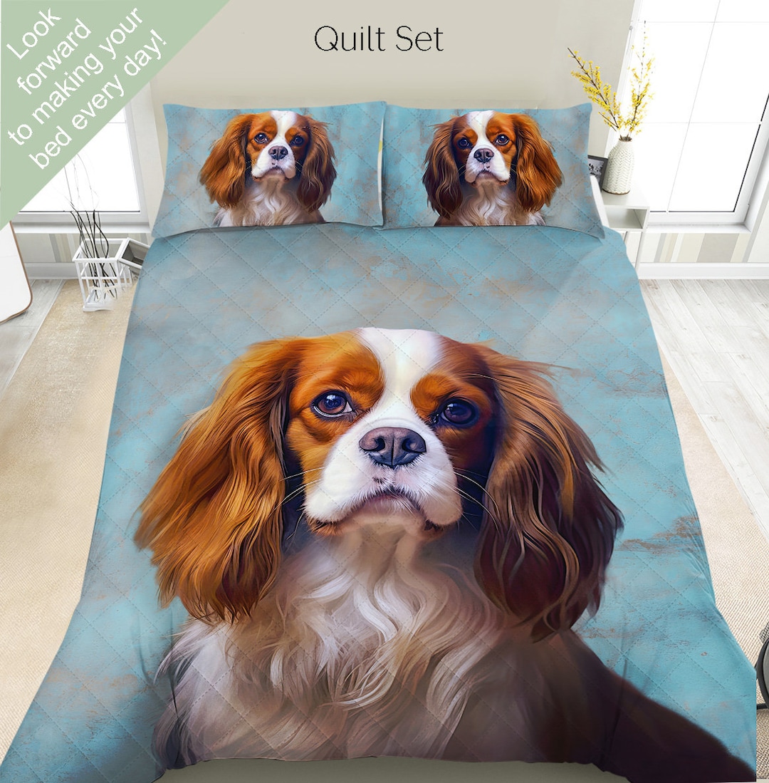 Cavalier King Charles Spaniel Bedding Set, Duvet Set, Comforter Set or ...