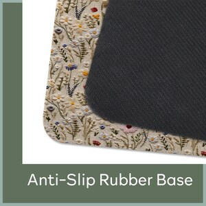 Boho Shabby Chic Floral Wildflower Washer Dryer Mat Non-slip Laundry ...
