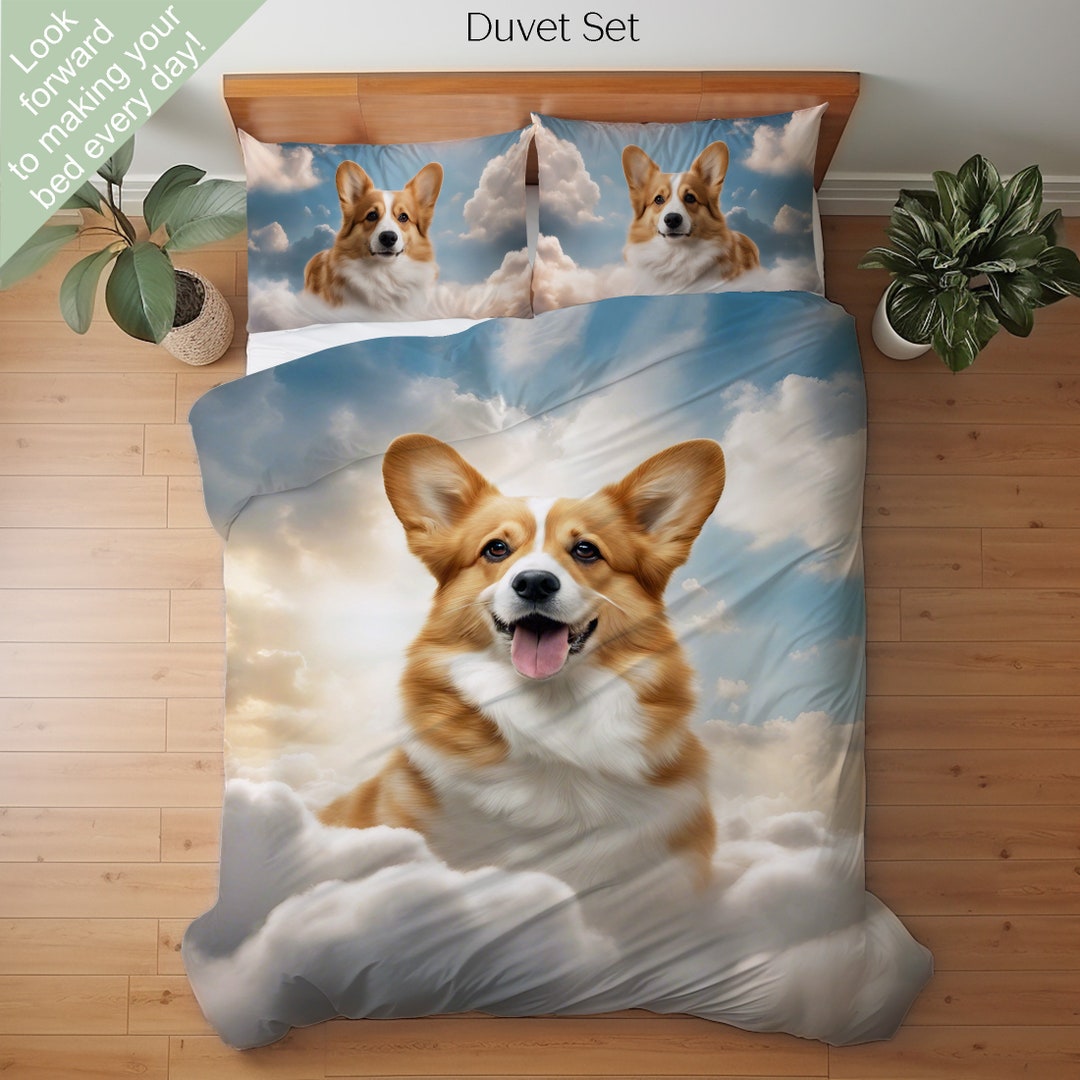 Welsh Corgi Bedding Set, Duvet Cover Set, Comforter Set or Quilt Set ...