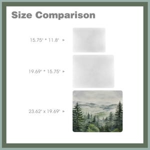 Misty Mountain Forest Washer Dryer Mat – Non-slip Laundry Top Protector ...