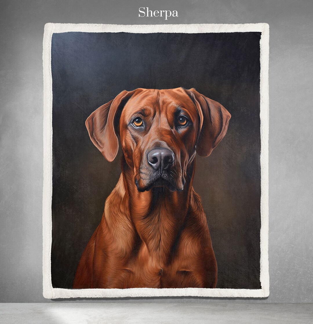 Rhodesian Ridgeback Quilt Sherpa or Woven Blanket Rhodesian Ridgeback ...