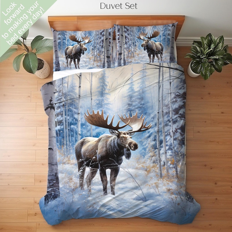 Duvet Cover Moose - Etsy