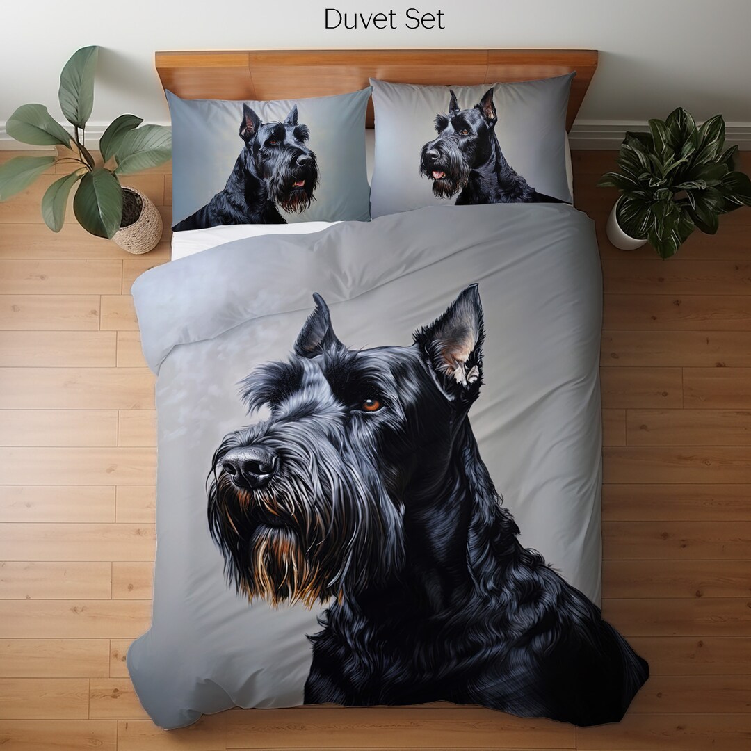 Giant Schnauzer Bedding Set, Duvet Set, Comforter Set or Quilt Set ...
