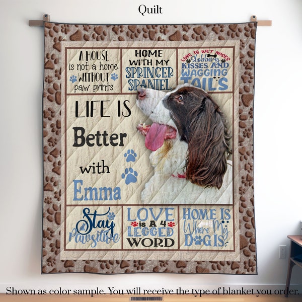 Springer Spaniel Quilt - Etsy
