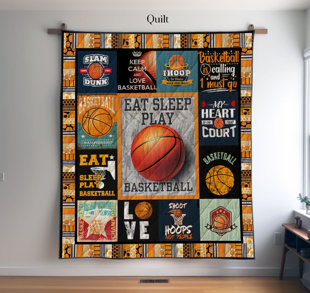 Basketball Player Blanket Quilt, Gift for Basketball Players Lovers ...