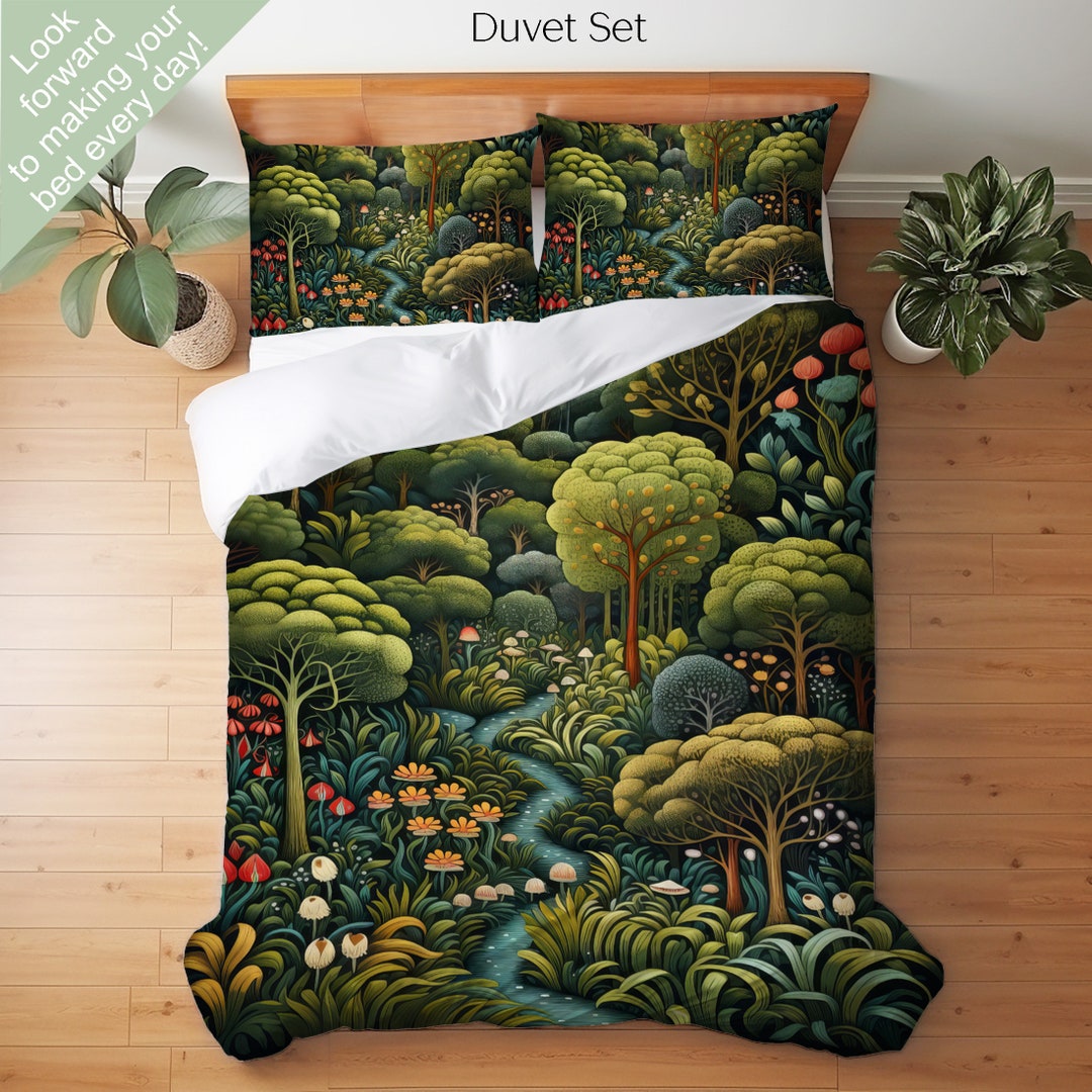 Enchanted Forest Bedding Set, Duvet Set, Comforter Set or Quilt Set ...