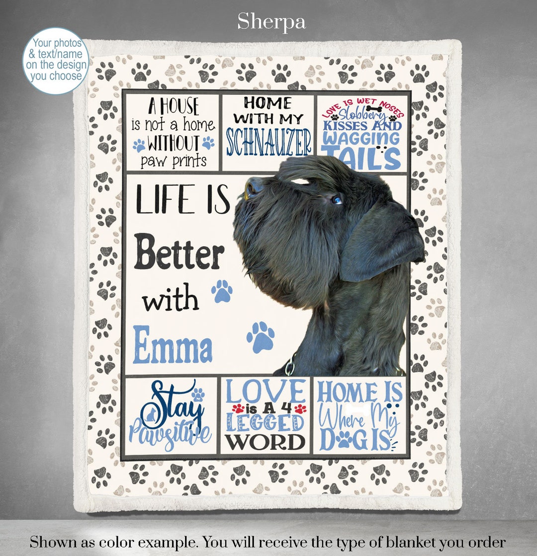 Giant Schnauzer Custom Quilt Blanket or Wall Hanging, Personalized ...