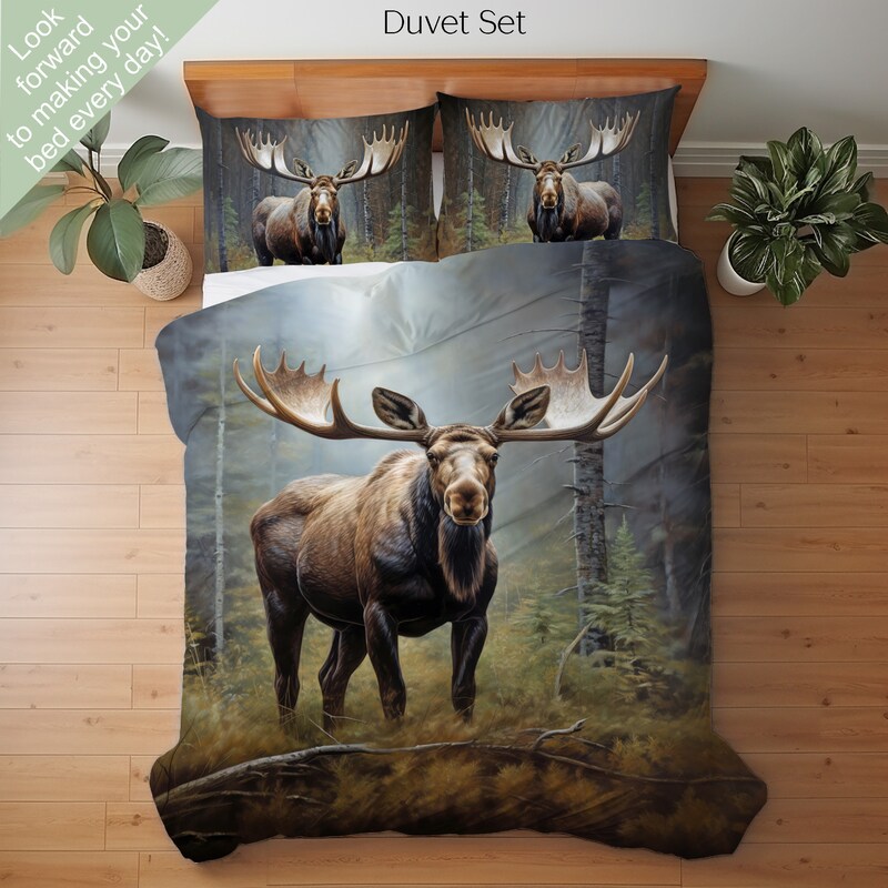 Duvet Cover Moose - Etsy