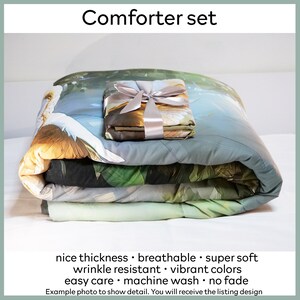 Cottage Fox Bedding Set, Duvet Set, Comforter Set or Quilt Set, Country ...