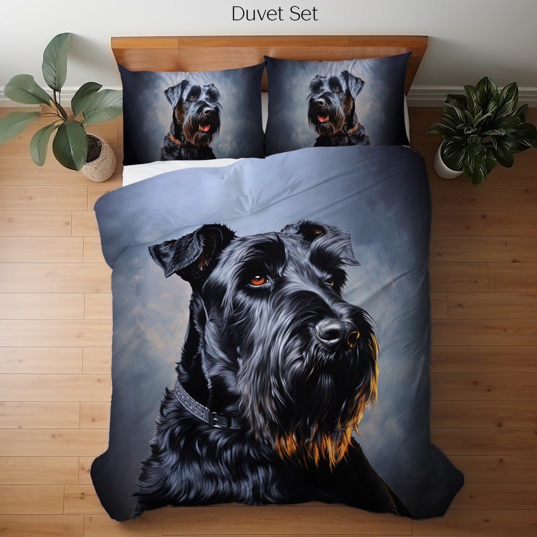 Giant Schnauzer Bedding Set Duvet Set Comforter Set or Quilt Set, Giant ...
