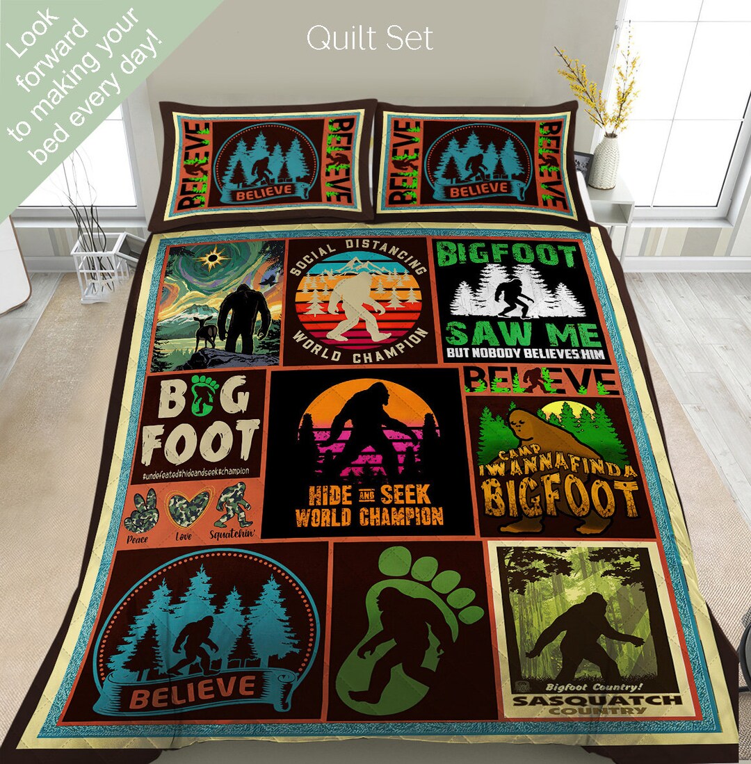 Bigfoot Bedding Set, Duvet Set, Comforter Set or Quilt Set, Bigfoot ...