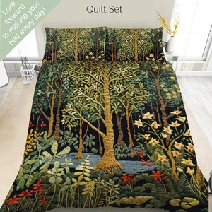 Enchanting Forest Bedding Set, Duvet Set, Comforter Set or Quilt Set ...