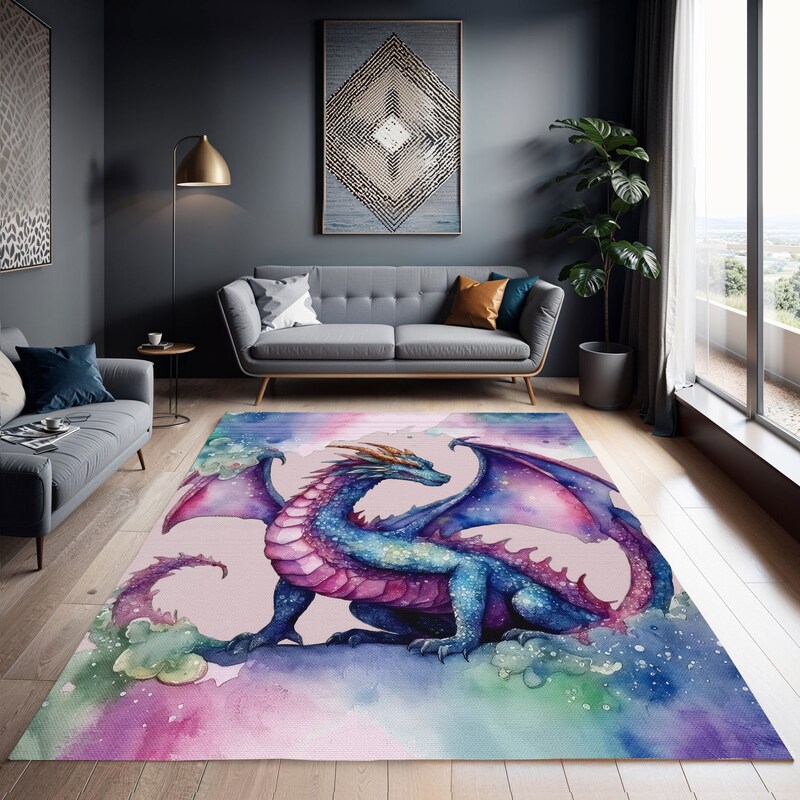 Dragon Area Rug - Etsy