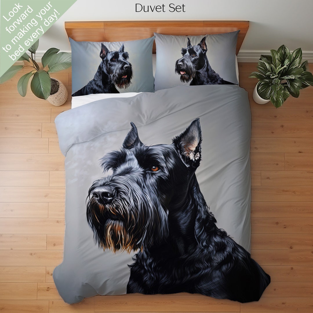 Giant Schnauzer Bedding Set, Duvet Set, Comforter Set or Quilt Set ...