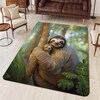 Kids Safari Rug With Lion, Monkey & Giraffe - Soft Nursery Carpet, Cozy ...
