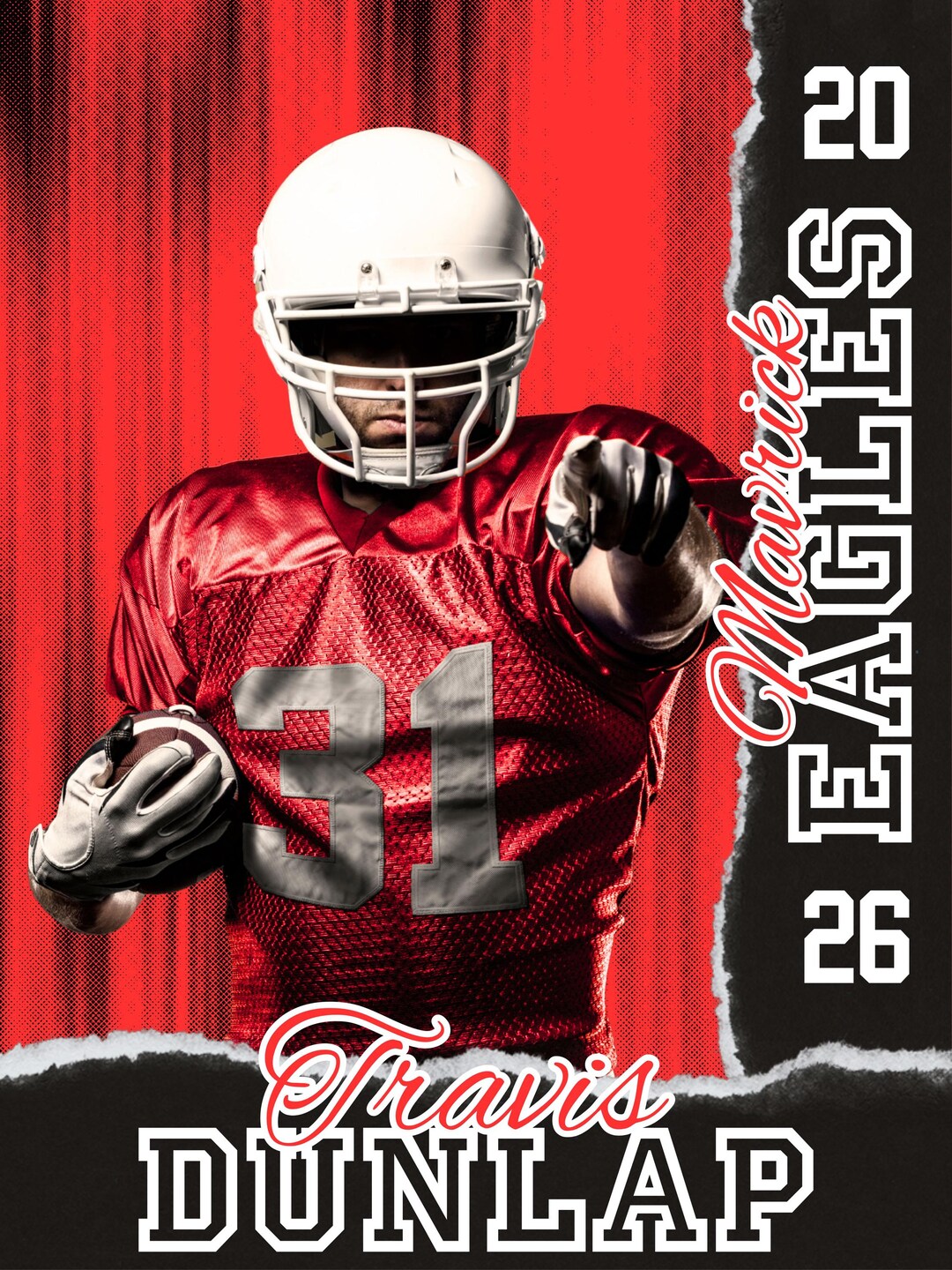 Customizable Senior Sports Banner Template: High School Team Design ...